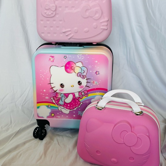 Other | Hello Kitty Pink Luggage Set | Poshmark